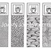 Zentangle Inspired Printable Coloring Bookmarks, 12 Unique Designs to ...