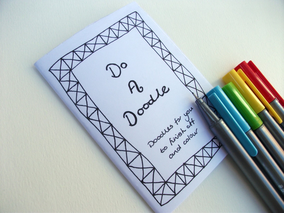 Zentangle Inspired PRINTABLE Mini Zine, Zendoodle Art, Do-a-doodle ...