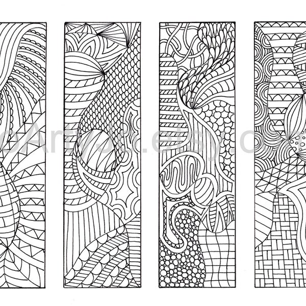 Zendoodle Bookmark - Etsy