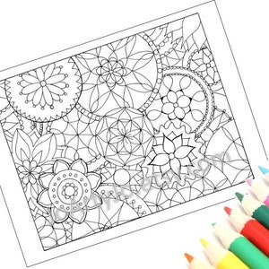 Printable Mandala Coloring Pages, Set of 3 Printable - Etsy