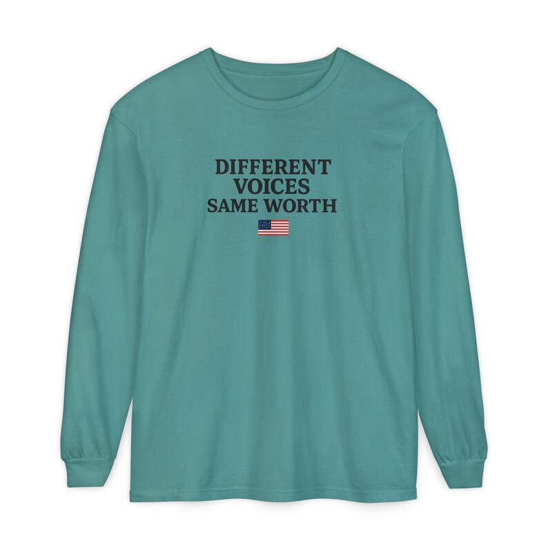 Different Voices Same Worth Long Sleeve Tee - Multiple Colors - Etsy