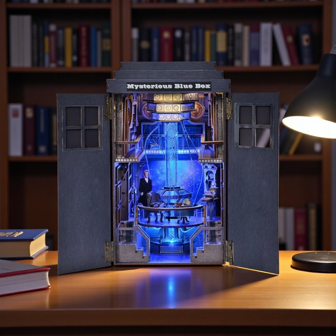TARDIS Book Nook Kit – Doctor Who Inspired DIY Diorama, Miniature ...