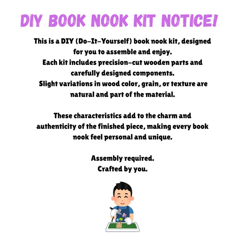 DIY Fairy Garden Cottage Book Nook Kit – 3D Wooden Puzzle Bookshelf ...