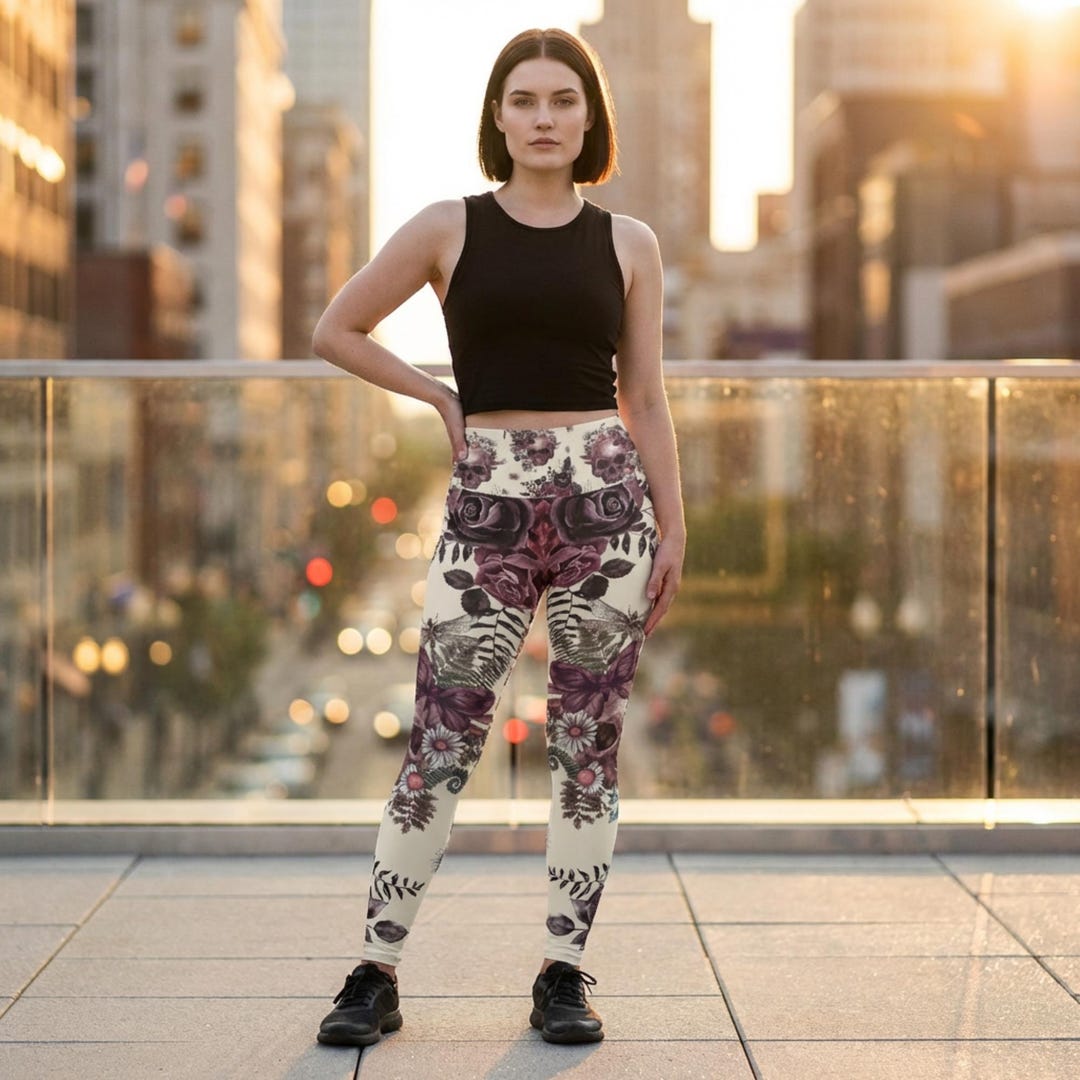 High Waisted Gym Leggings, Squat Proof, Lululemon Align Print Leggings ...