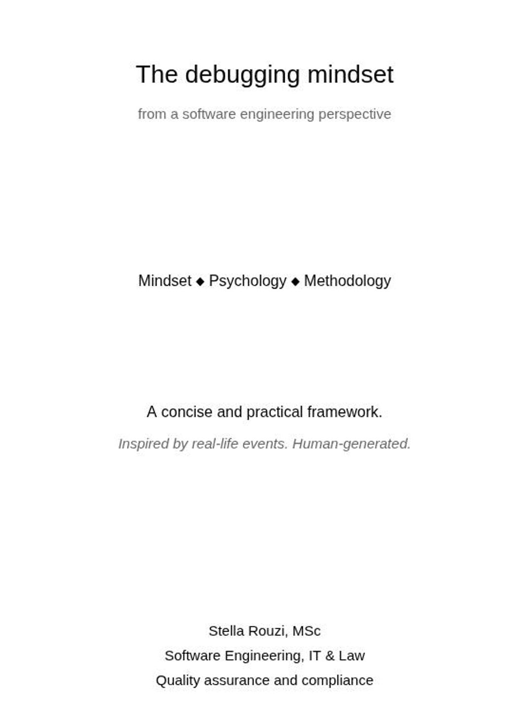 The Debugging Mindset, by Stella Rouzi - Etsy