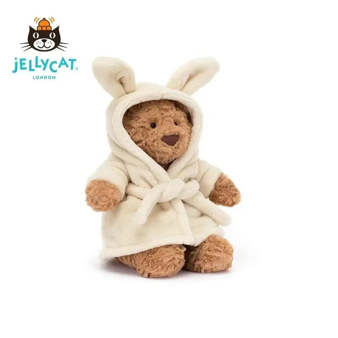 Jellycat Bartholomew Bear Bathrobe Plush Doll - Dust Bag New - New With ...