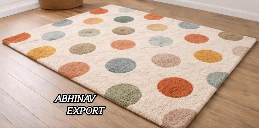 Polka Dot Rug - Etsy