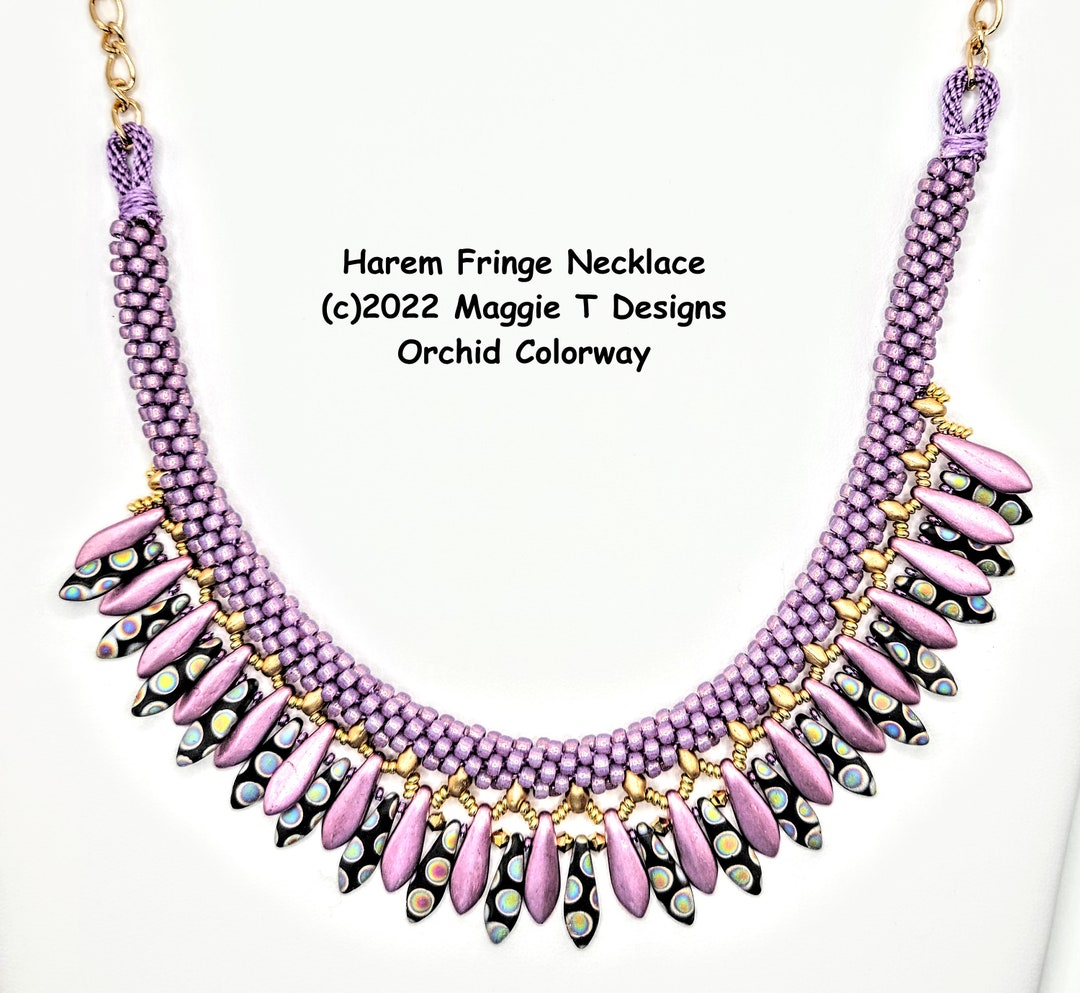 Harem Fringe Kumi Necklace Pattern - Etsy