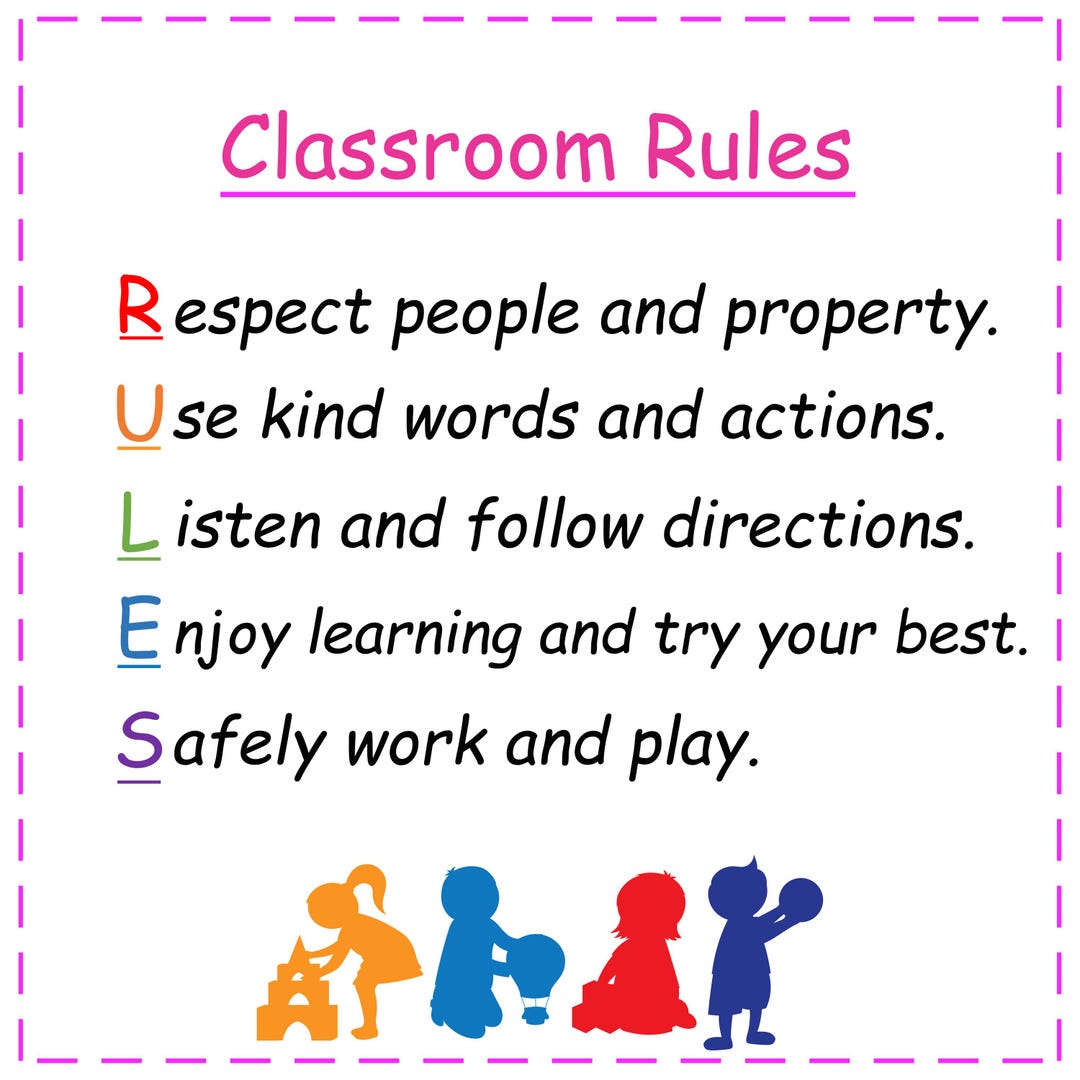 Cutesy Classroom Rules and Posters, Editable Rules for Classroom ...