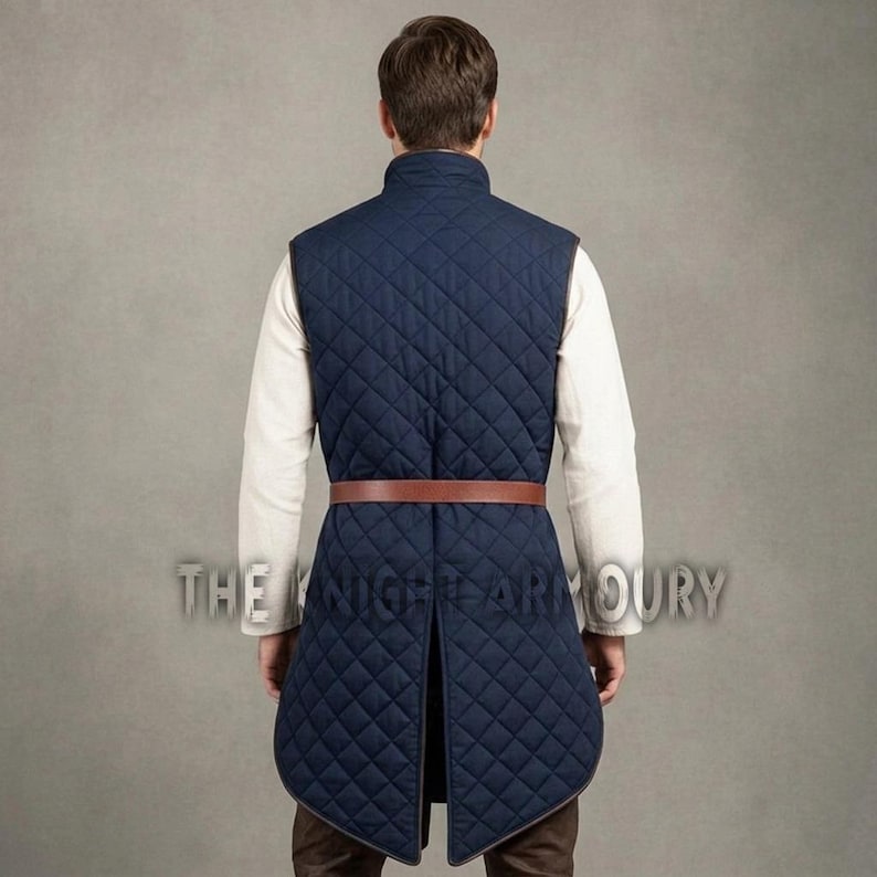 Buy Handmade Quilted Gambeson Vest | Padded Viking Tunic for LARP, SCA ...