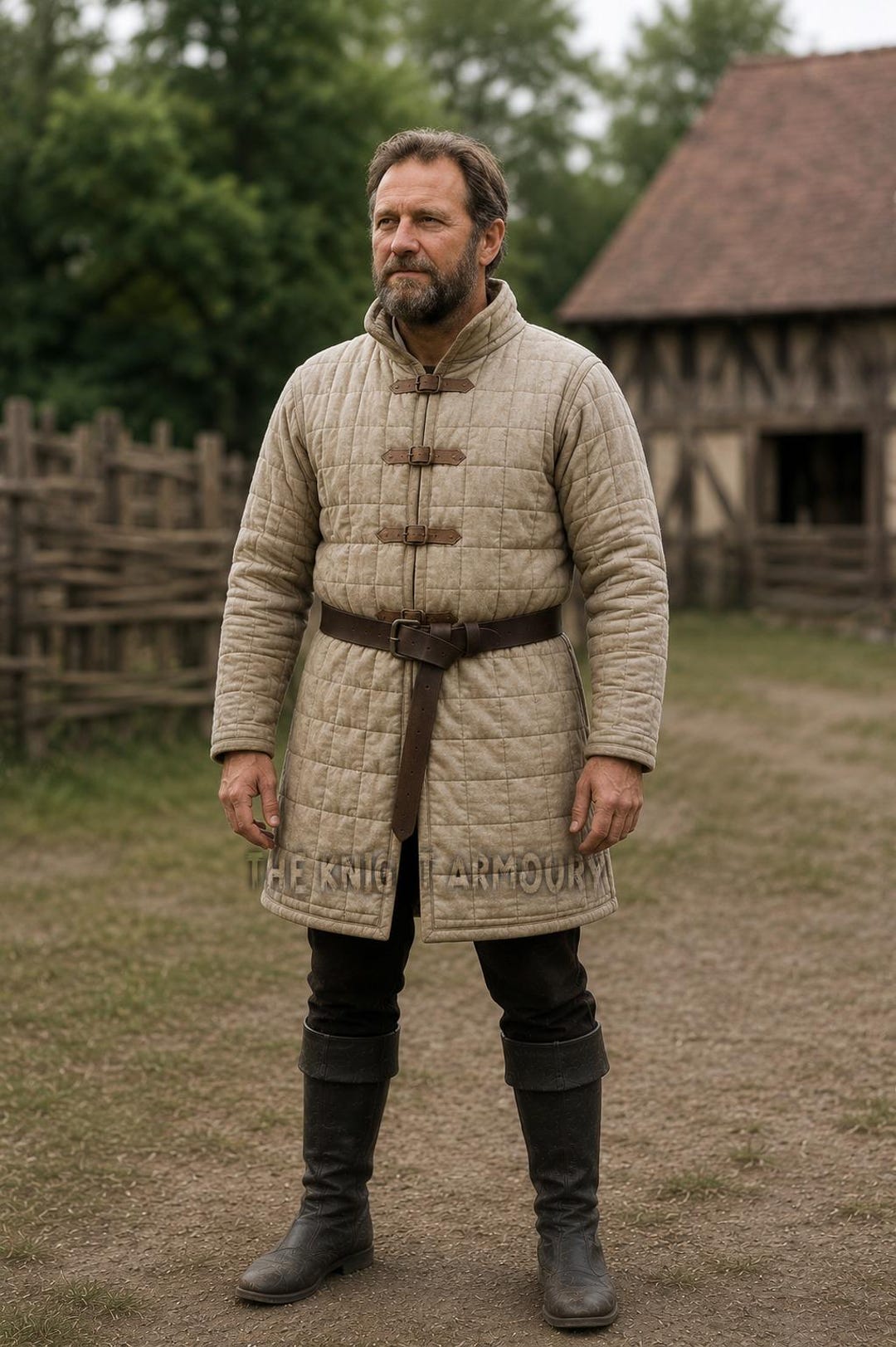 Buy Medieval Quilted Gambeson Jacket | Padded Arming Coat | Cotton ...