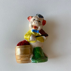 Vintage Fiddler Pig of the Three Little Pigs Figural Porcelain China ...