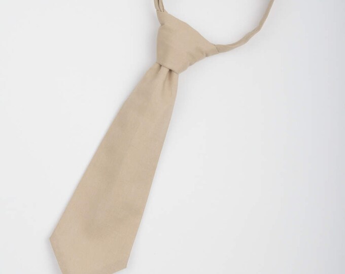 Tan Necktie, Beige Necktie, Khaki Tie, Pre-tied Necktie, Brown Tie ...
