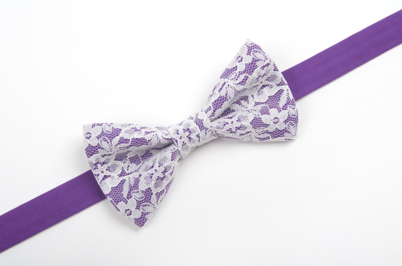 Purple Lace Bow Tie Purple Bow Tie Lace Bow Tie Ring Bearer - Etsy