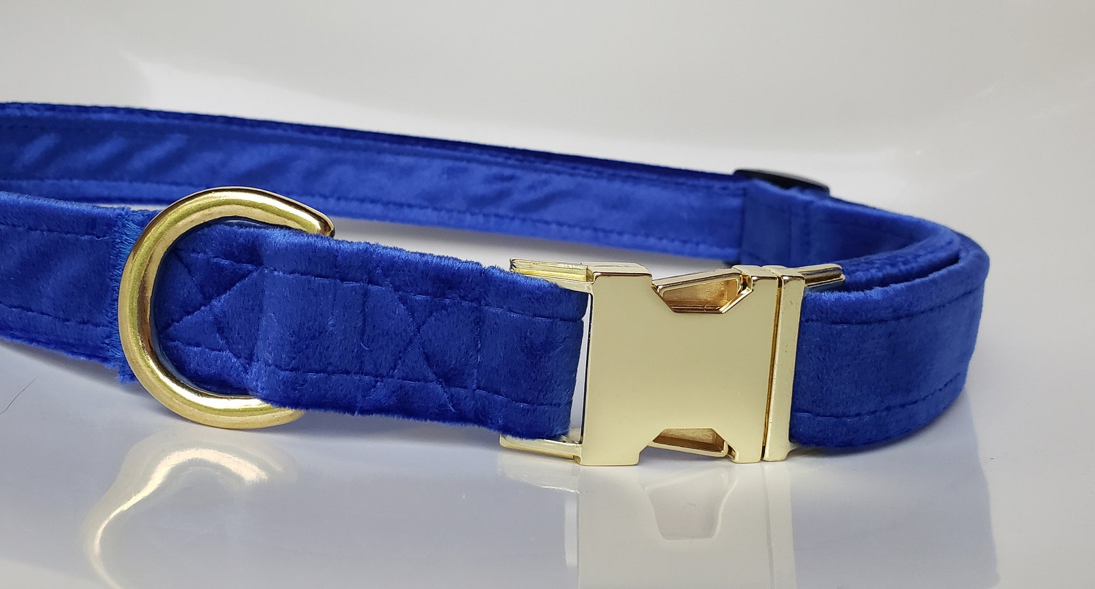 Royal Blue Velvet Collar With Bow Tie, Dog Collar Bow Tie, Blue Velvet ...