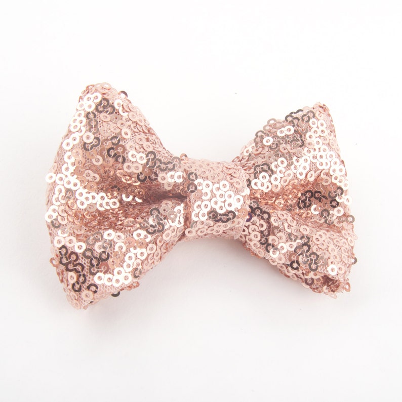 Rose Gold Sequin Bow Tie Rose Gold Bow Tie Rose Gold Glitter - Etsy