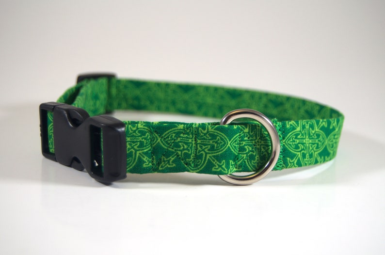 Celtic Dog Collar, Green Dog Collar, Dog Collar and Bow Tie, Green Dog ...