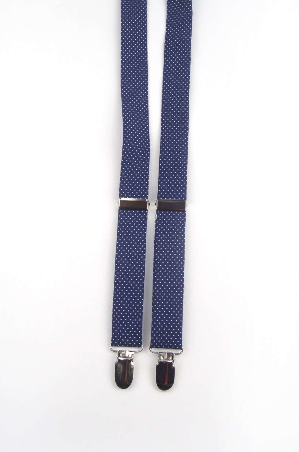 Navy Polka Dot Suspenders Blue Suspenders Navy Suspenders Etsy
