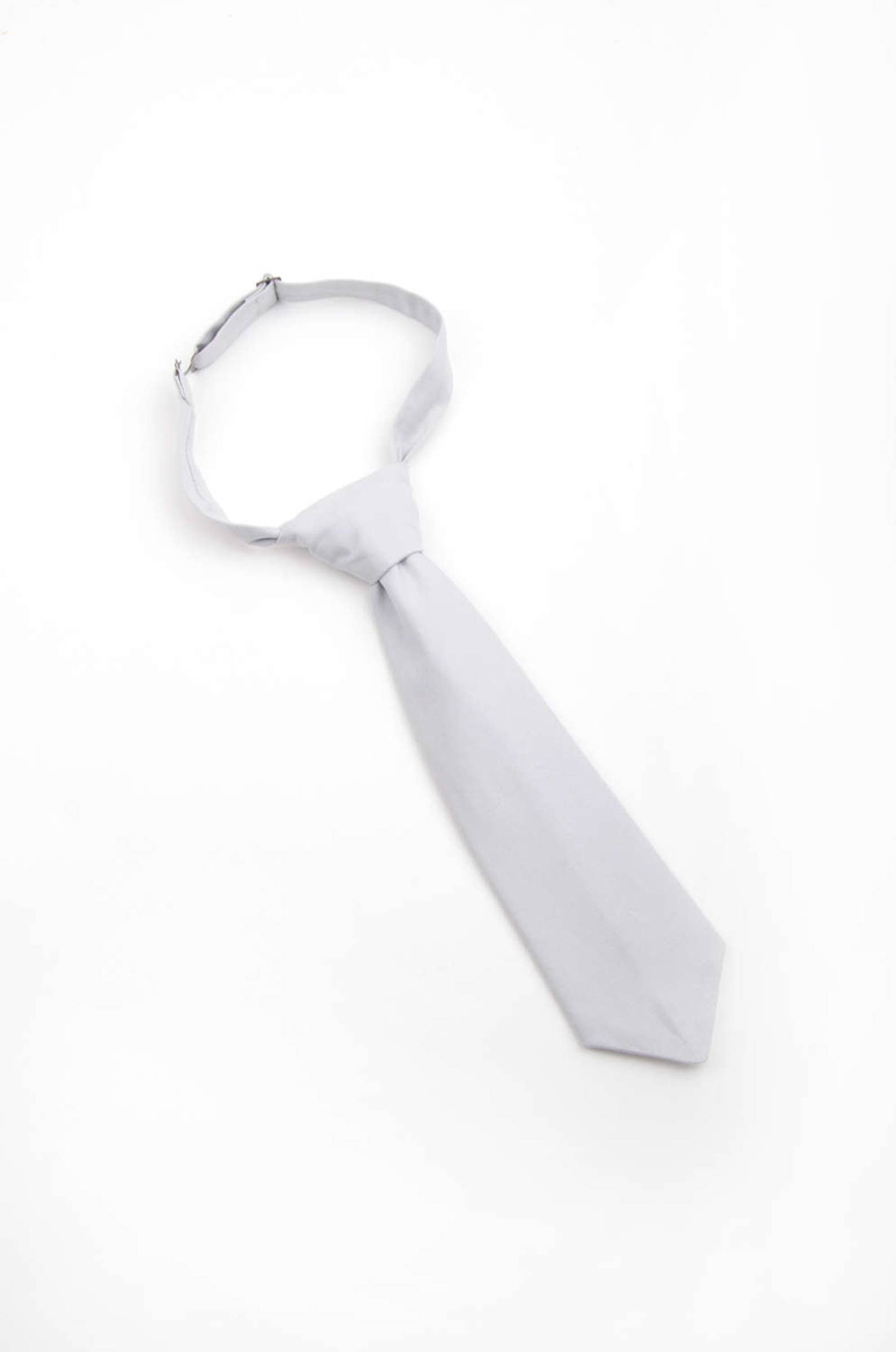 Light Grey Necktie Grey Necktie Pre-tied Boys Tie Grey Tie - Etsy