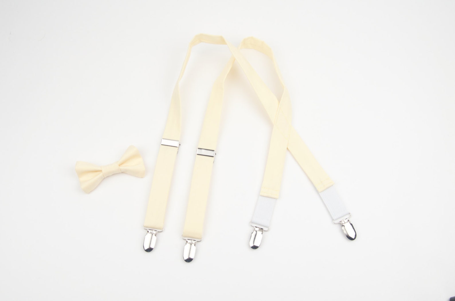 Butter Bow Tie & Suspenders Yellow Suspenders Yellow Bow | Etsy