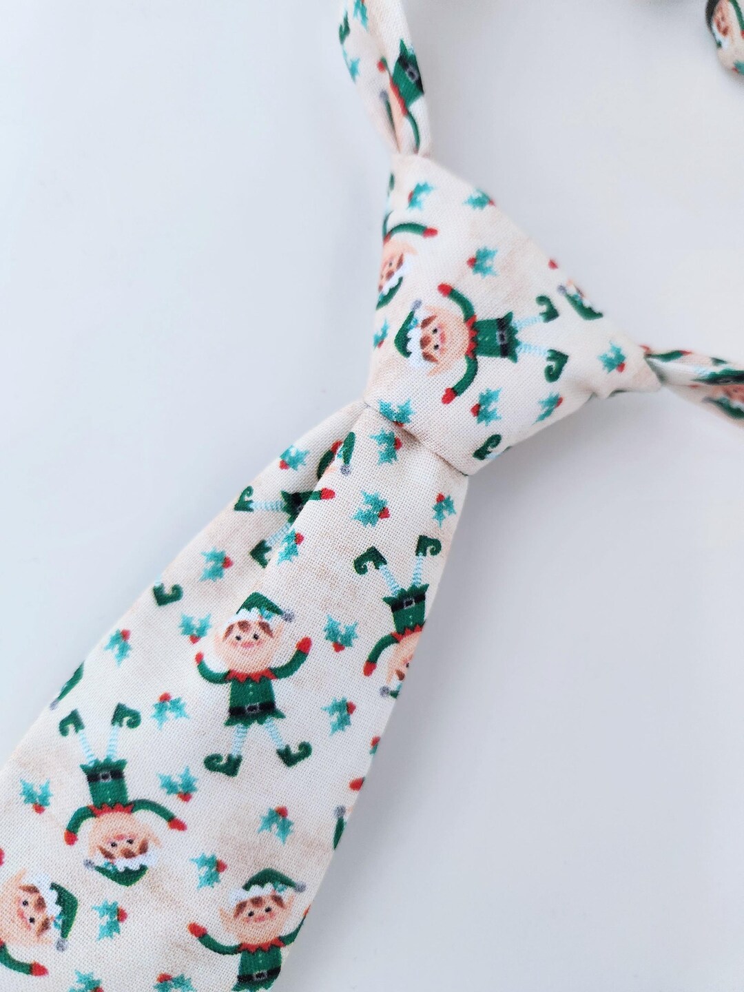 Christmas Elves Tie, Elf Necktie, Christmas Tie, Boy's Christmas Tie ...