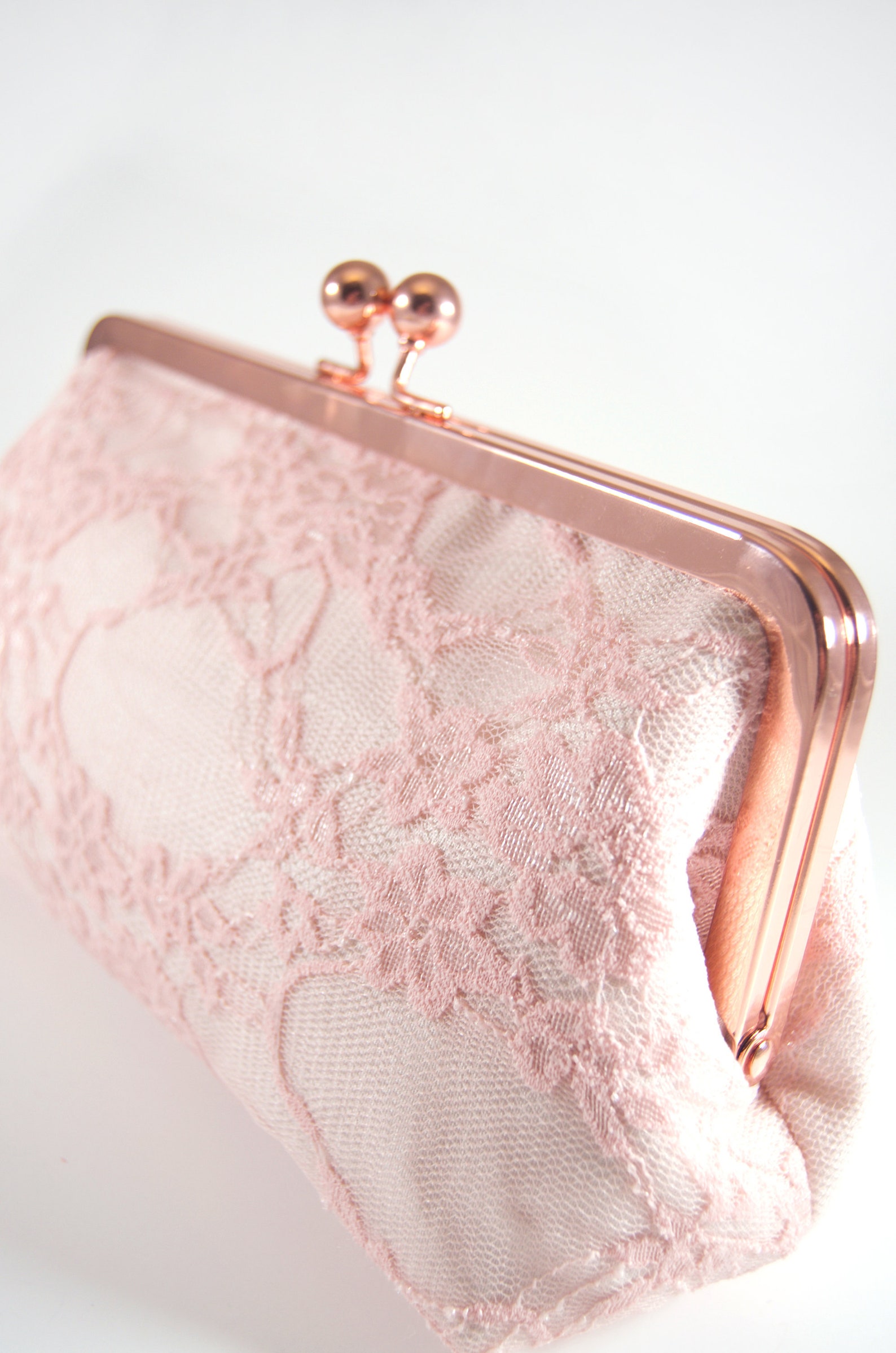 Pink Lace Clutch, Lace Clutch, Pink Lace Purse, Pink and Ivory Clutch ...