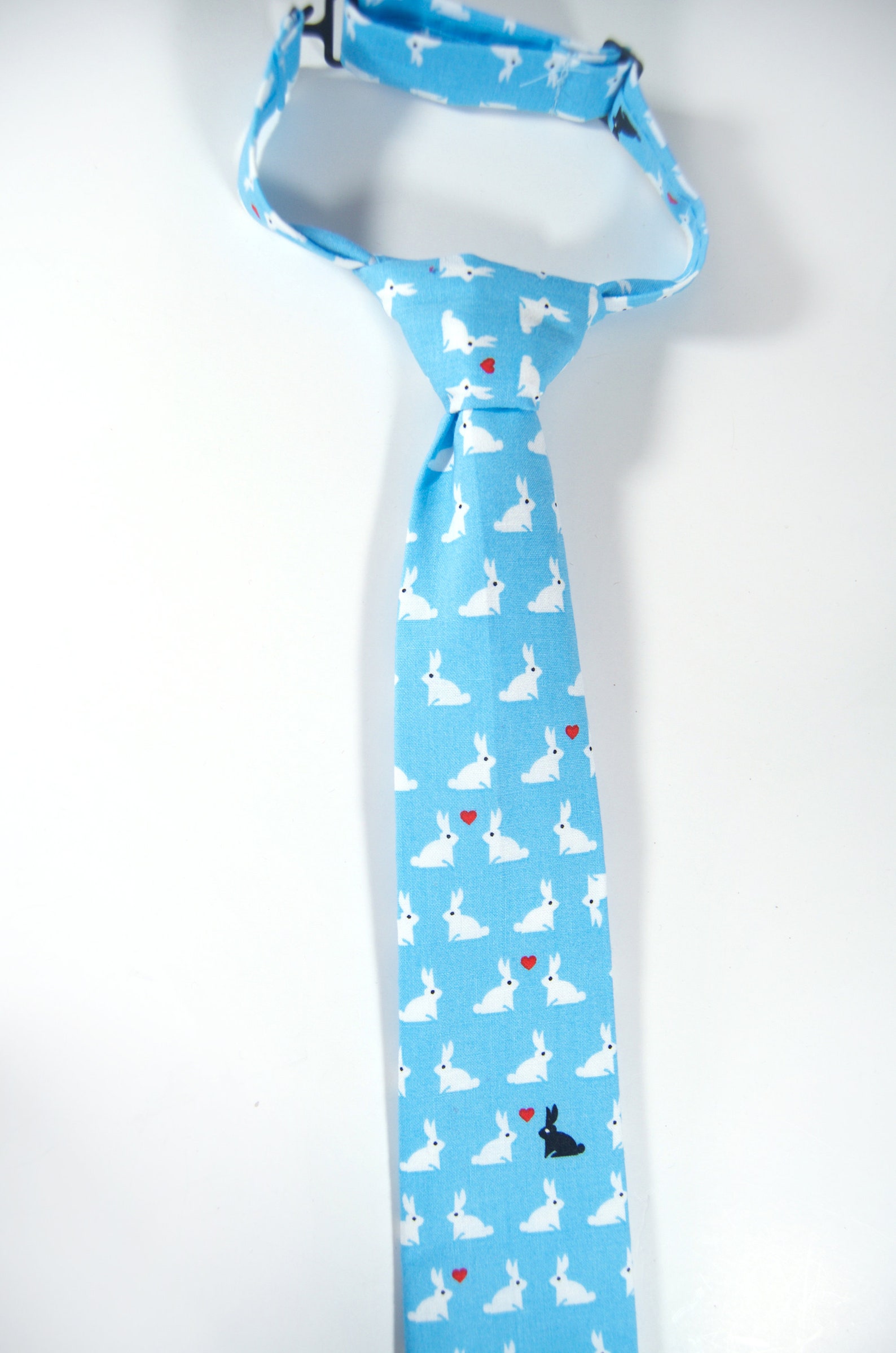 Bunnies Easter Tie, Blue Easter Tie, Easter Bunny Tie, Neck Tie for ...