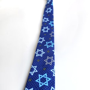 Star of David Tie, Star of David Necktie, Boy's Tie, Jewish Tie ...