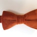 Velvet Rust Bow Tie Velvet Bow Tie Orange Bow Tie Rust - Etsy
