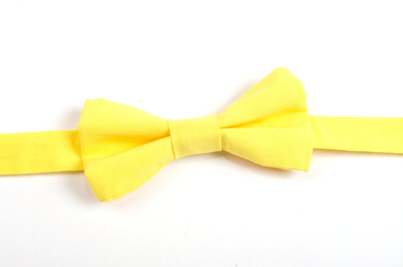 Bright Yellow Bow Tie, Yellow Bow Tie, Neon Yellow Bow Tie, Men's Bow ...