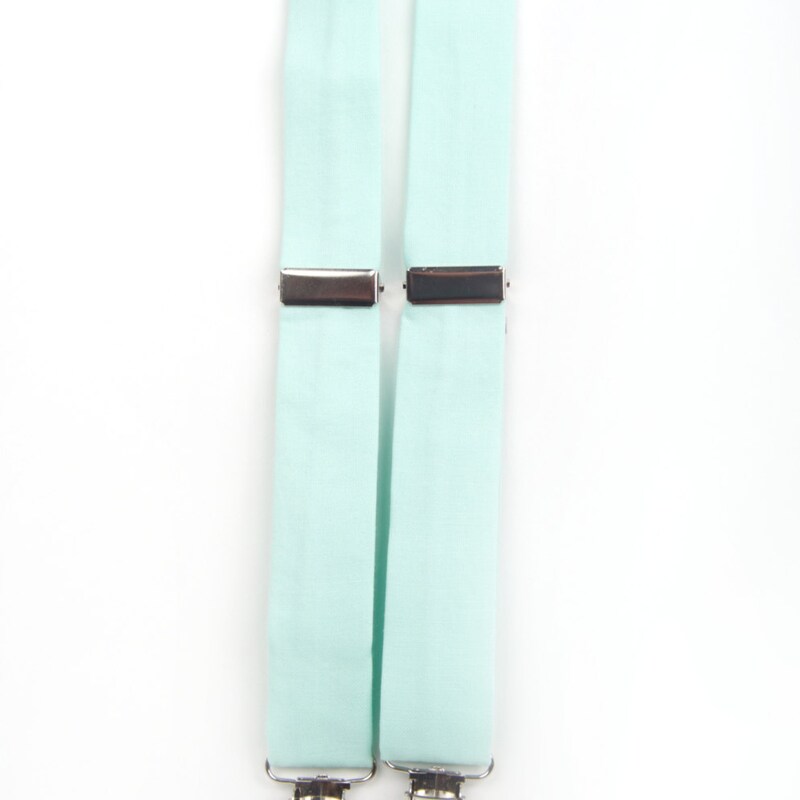 Mint Suspenders - Etsy
