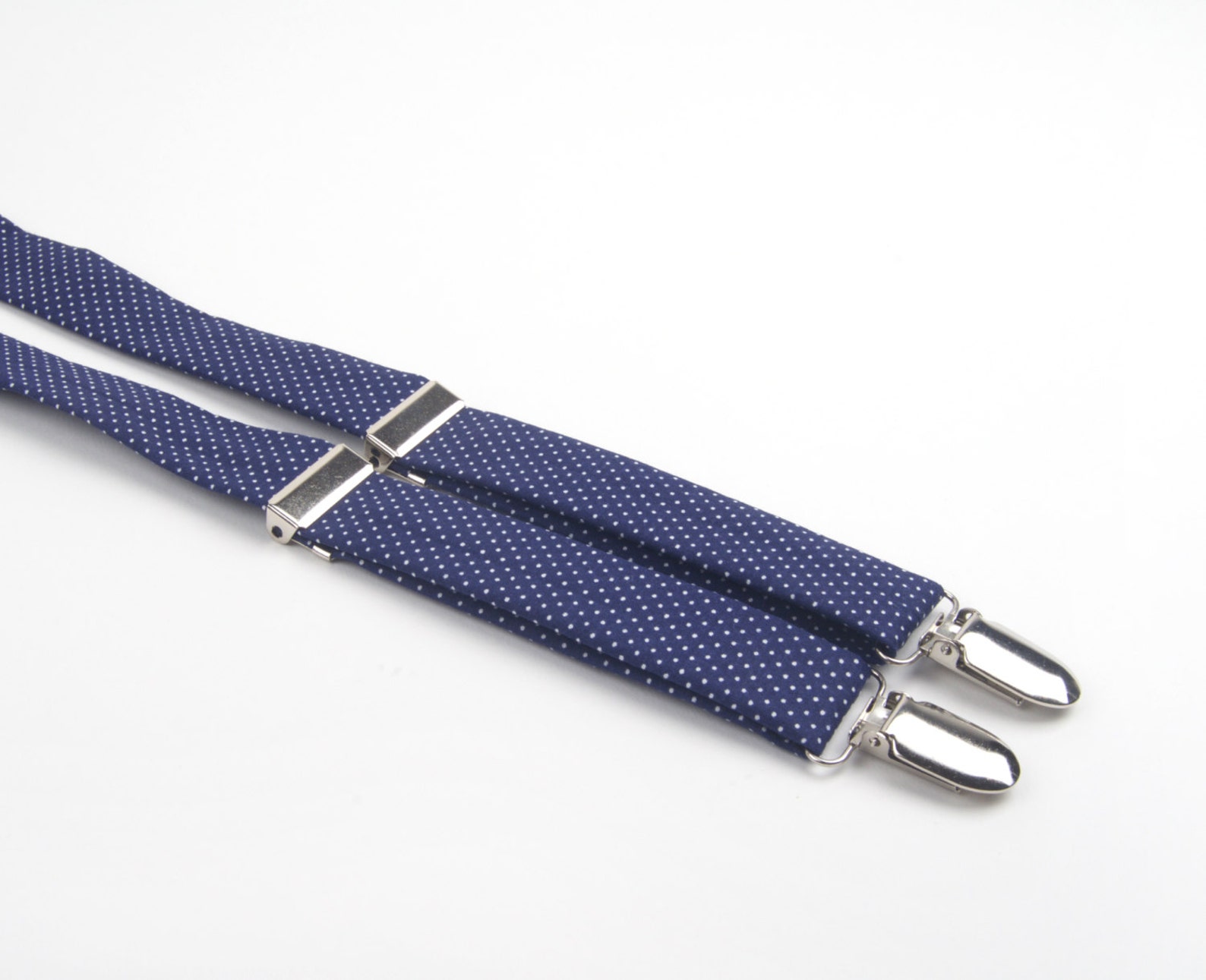 Navy Polka Dot Suspenders Blue Suspenders Navy Suspenders | Etsy