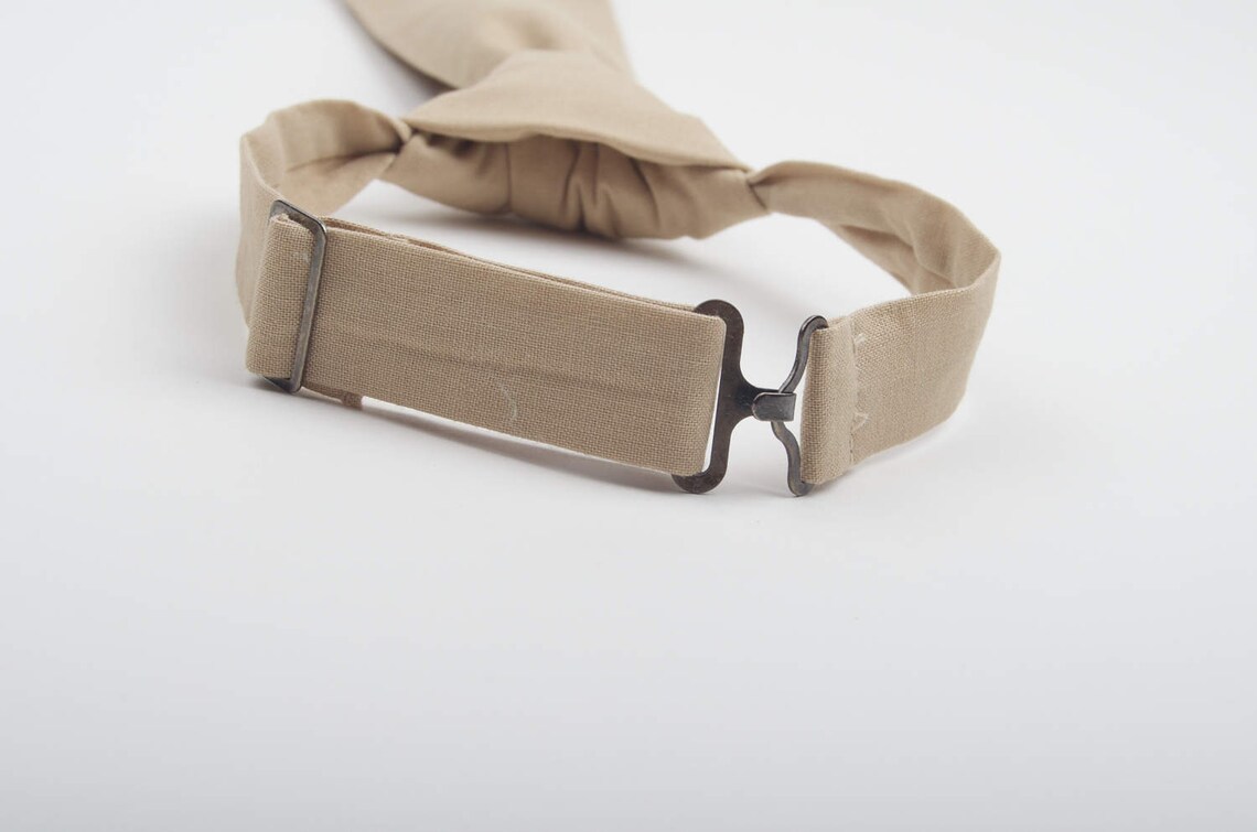 Tan Necktie, Beige Necktie, Khaki Tie, Pre-tied Necktie, Brown Tie ...