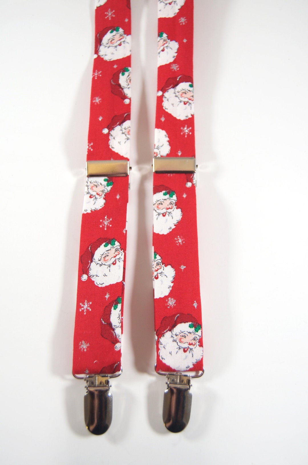 Santa Suspenders, Christmas Suspenders, Christmas Braces, Holiday ...