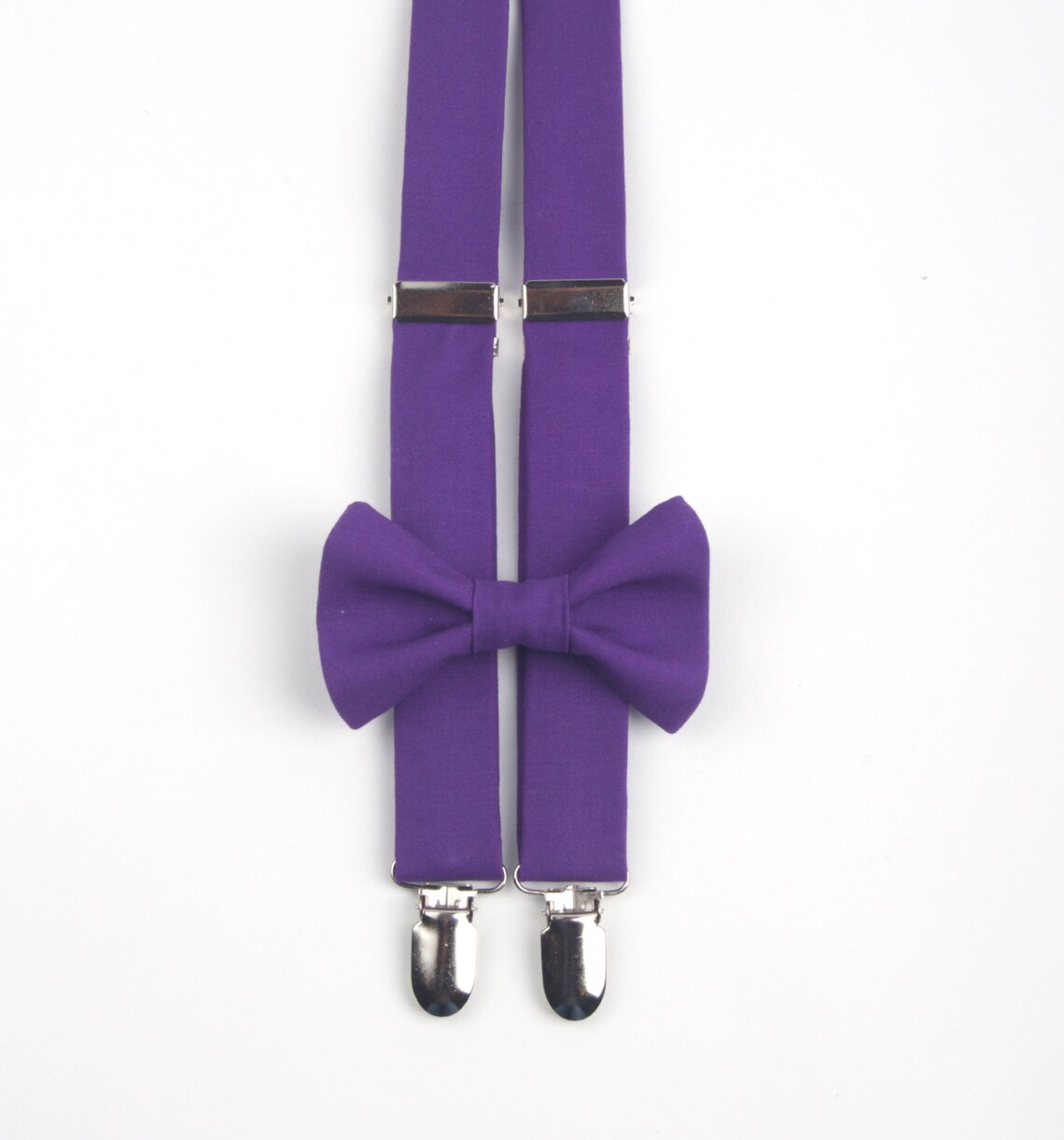 Royal Purple Bow Tie & Suspenders, Purple Suspenders, Purple Bow Tie ...