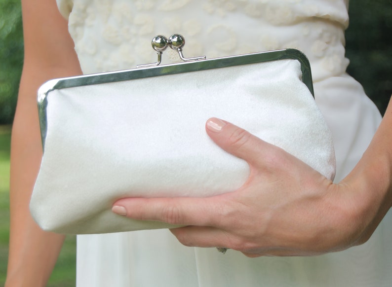 Ivory Velvet Clutch Velvet purse ivory clutch ivory purse | Etsy