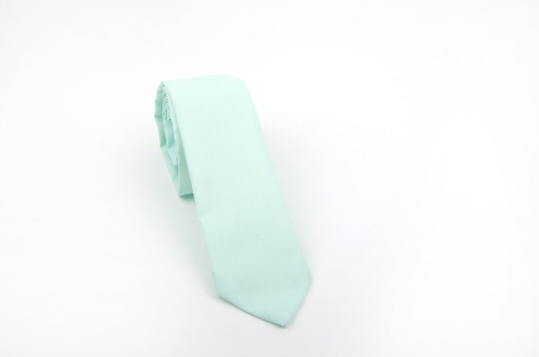 Mens Necktie, Mint Tie, Mint Necktie, Men's Mint Tie, Adult Necktie, Men's Mint Necktie, Cotton ...
