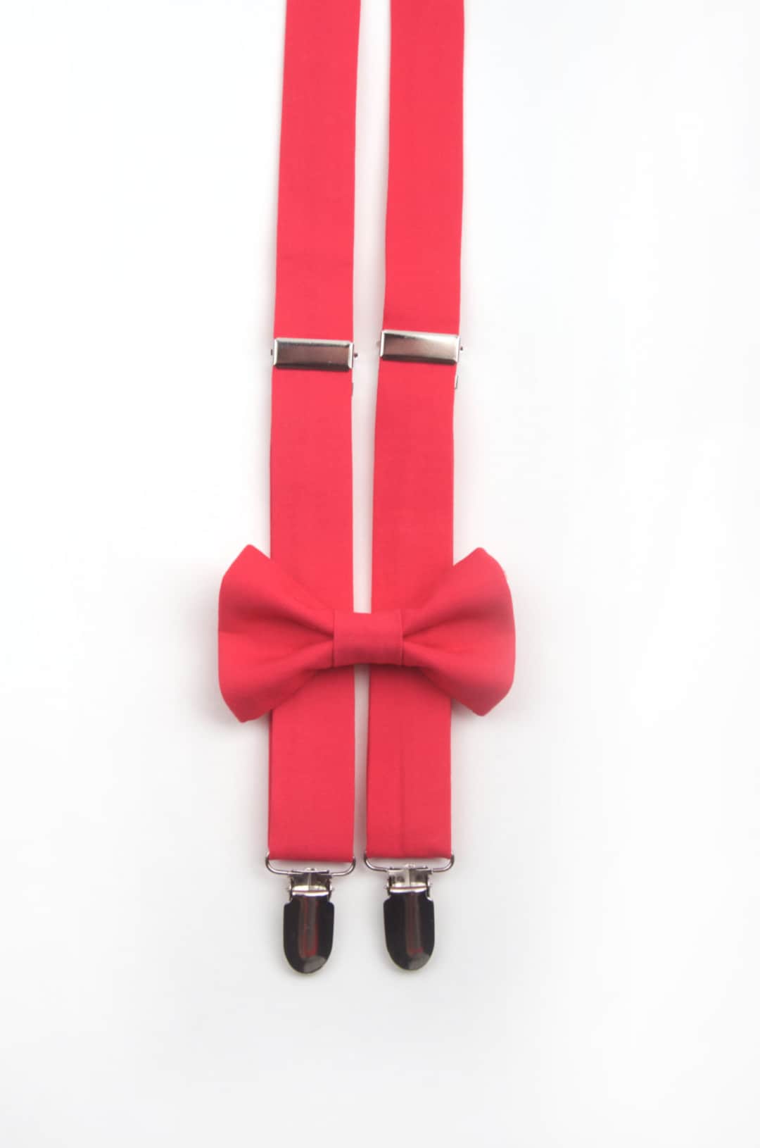 Hot Pink Bow Tie & Suspenders, Honeysuckle Bow Tie and Suspenders, Pink ...