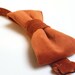 Velvet Rust Bow Tie Velvet Bow Tie Orange Bow Tie Rust - Etsy