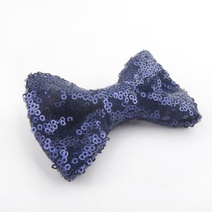 Navy Blue Sequin Bow Tie, Navy Sequin Bow Tie, Navy Glitter Bow Tie, Blue Sequin Bow Tie, Navy ...
