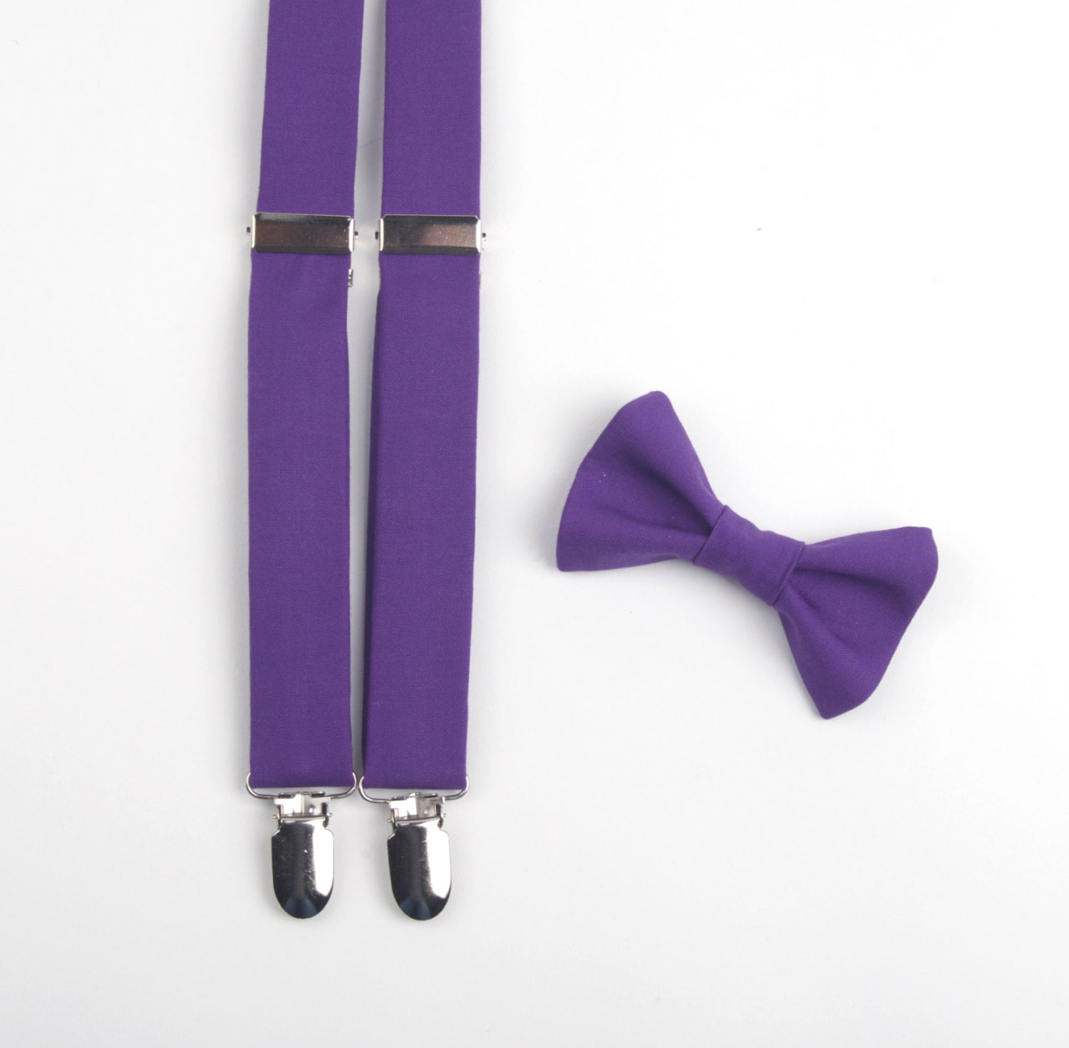 Royal Purple Bow Tie & Suspenders, Purple Suspenders, Purple Bow Tie ...