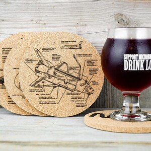 Cork Coasters - NASA - Space Shuttle - Set of 4 - Etsy