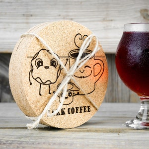 Cork Coasters - Dark Coffee - Dark Humor - Set of 4 - Etsy