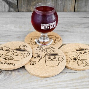 Cork Coasters - Dark Coffee - Dark Humor - Set of 4 - Etsy
