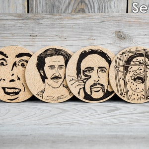 Cork Coasters Nicolas Cage - Etsy