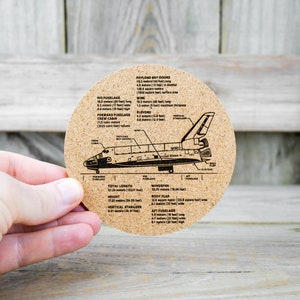 Cork Coasters - NASA - Space Shuttle - Set of 4 - Etsy