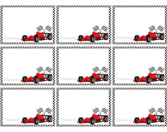 Race Car Labels | Etsy