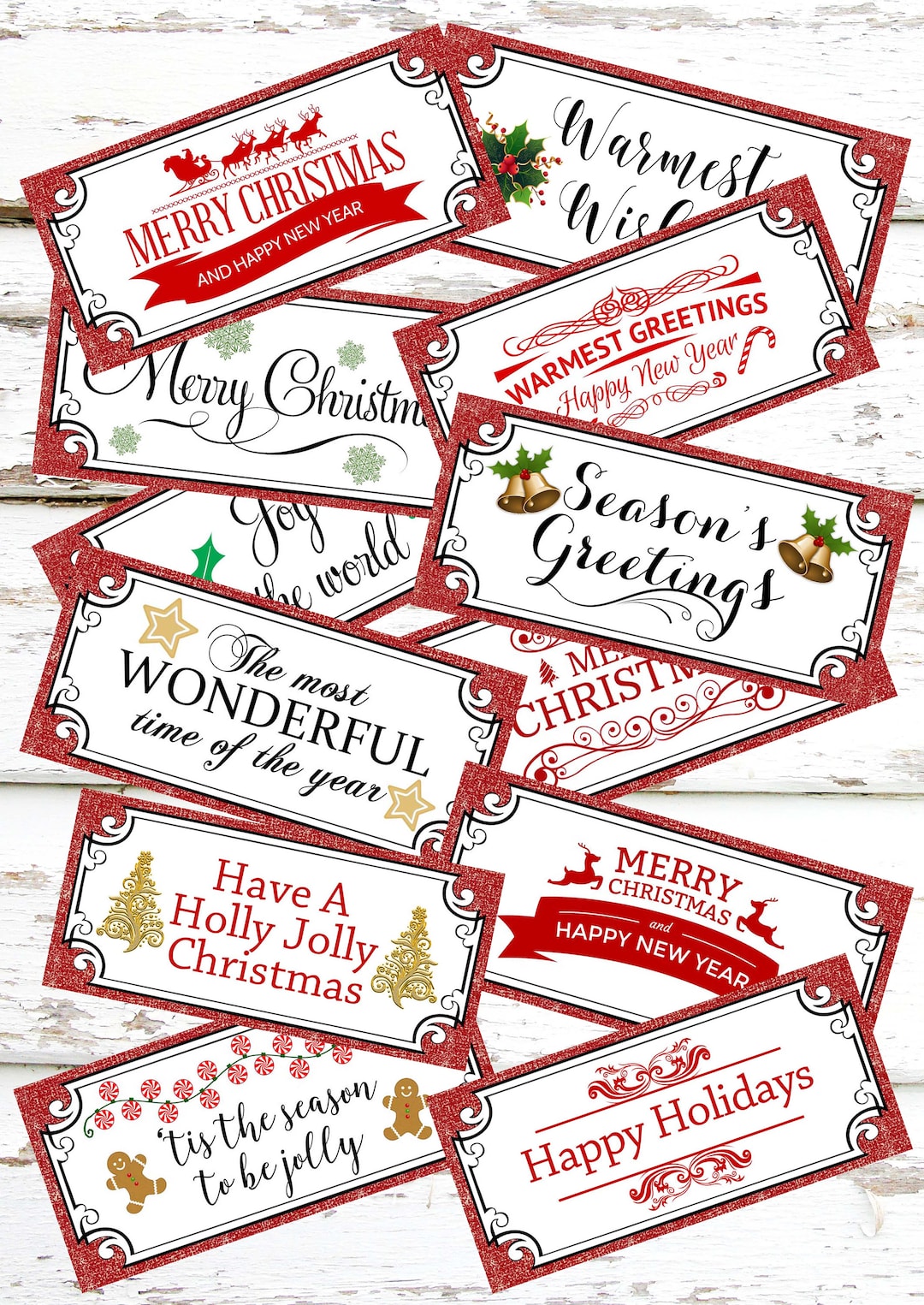 INSTANT DOWNLOAD, Christmas Labels, Christmas, Tags, Christmas Gift ...