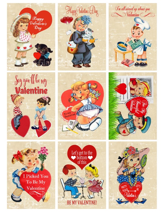 Nostalgic Valentine Cards