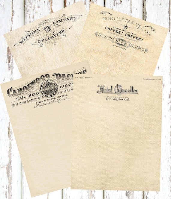 Vintage Stationery Designs